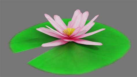 3d Model Lily Pad Vr Ar Low Poly Cgtrader