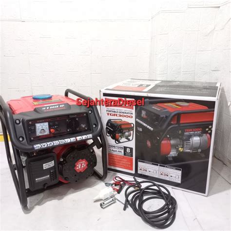 Jual Tiger Genset Generator Tgr 3000 4tak 1200watt Komplit Kabel