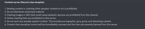 Las 7 Mejores Plantillas De Reglas Para Discord Server 2023 List