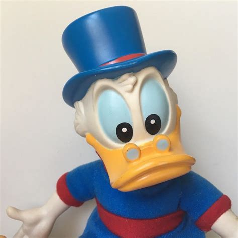 Vintage Disney Ducktales Scrooge Mcduck Vinyl Plush Doll Applause