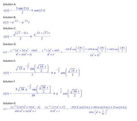 Solved Problem 3 Seven Second Order Ordinary Differential