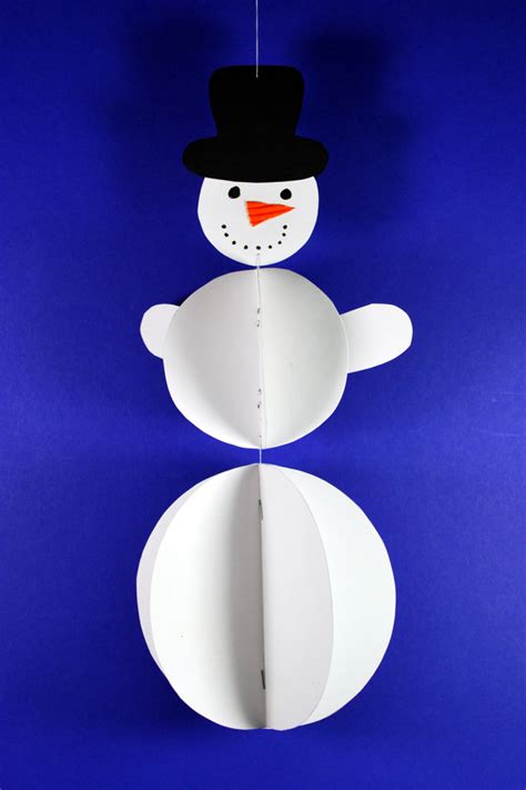 Schneemann Aus Papier Kinderspiele Weltde