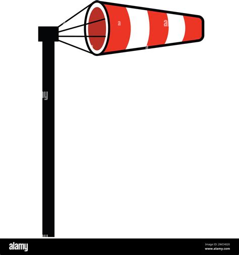 Windsock Wind Speed And Direction Chart Icon Windsock Wind Speed Sign Strong Breeze Flag Up