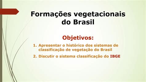 e Aulas da USP Sistemas de classificação da vegetação