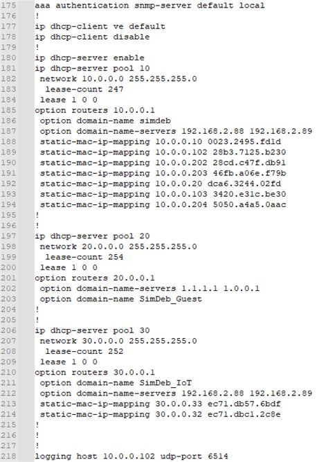 ruckus forums dhcp config missing from running configuration