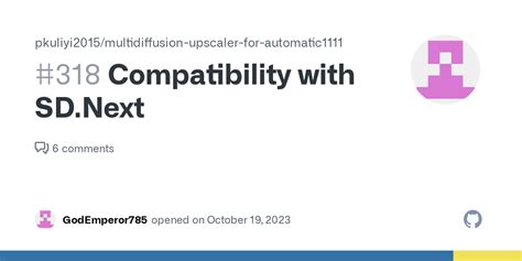 Compatibility With Sdnext · Issue 318 · Pkuliyi2015multidiffusion Upscaler For Automatic1111
