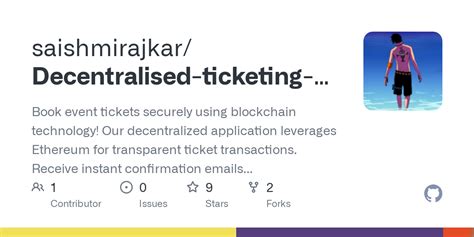 GitHub Saishmirajkar Decentralised Ticketing System Book Event