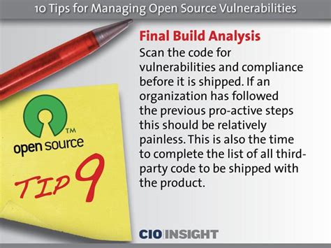 10 Tips For Managing Open Source Vulnerabilities Cio Insight