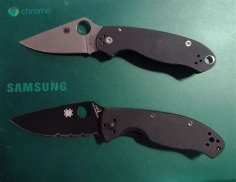 Para 3 And Tenacious R Spyderco