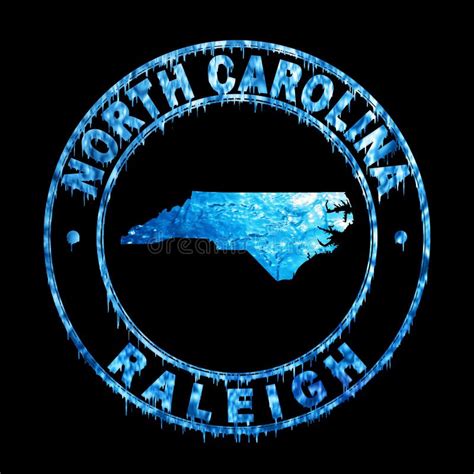 Map Of North Carolina Environment Concept Co2 Emission Concept Stock