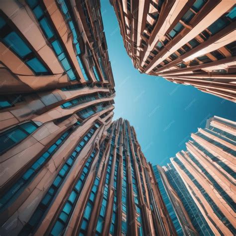 Worms Eye View Of Building During Daytime Premium Ai Generated Image