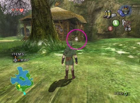 File Hint Sign Upper Zoras River Png Twilight Princess Randomizer Wiki
