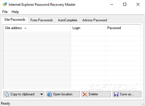 Internet Explorer Password Recovery Master Download Softpedia