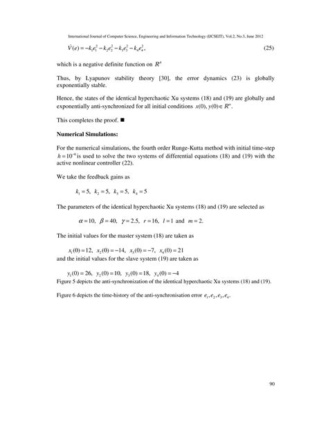 Anti Synchronization Of Hyperchaotic Bao And Hyperchaotic Xu Systems Via Active Control Pdf