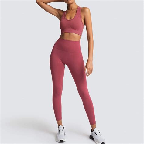 China Female Sport Bra Suit Women Sport Wear 2 Piece Fitness Clothing