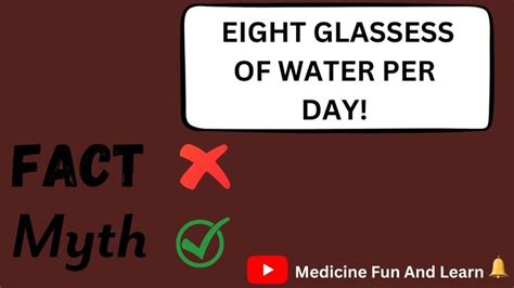 A Sign That Says Eight Glasses Of Water Per Day Medical Fun And Learn
