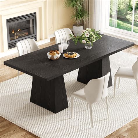 Little Tree Dining Table For 6 People Wooden Dining Table Rectangle
