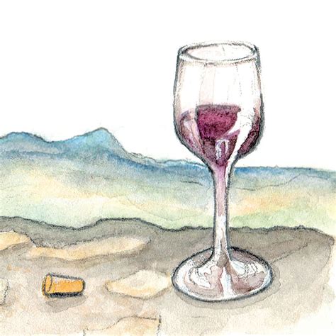Wine Glass Sold Print Only Nemaa