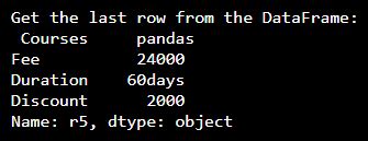 Pandas Get Last Row From Dataframe Spark By Examples