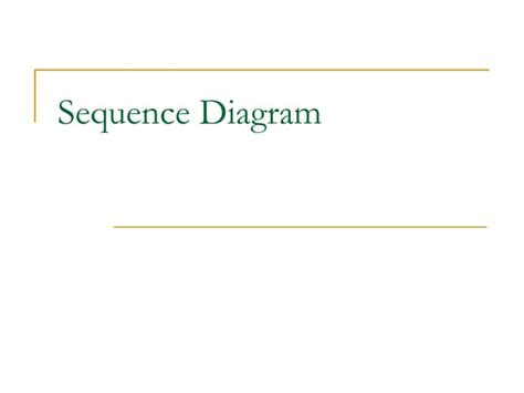 Sequence Diagram Ppt