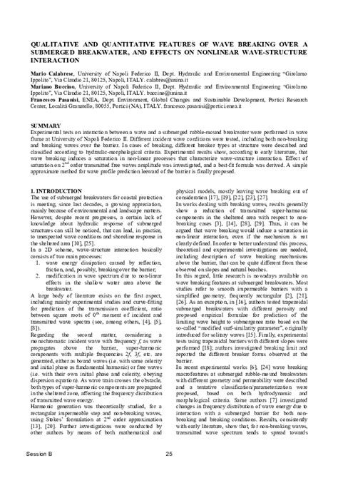 Qualitative And Quantitative Features Of Wave Breaking Over A Submerged