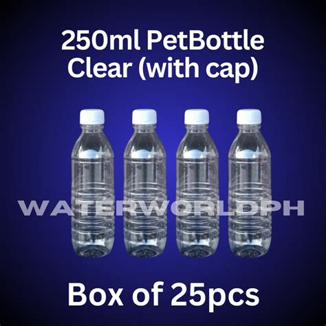 Ml PET Plastic Bottle With White Cap Box Of Pcs Shopee Philippines