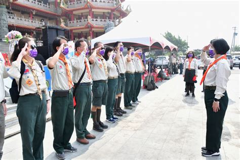 彰化縣﹁童軍聯合檢閱大會師﹂。（照片縣府提供） 台灣華報