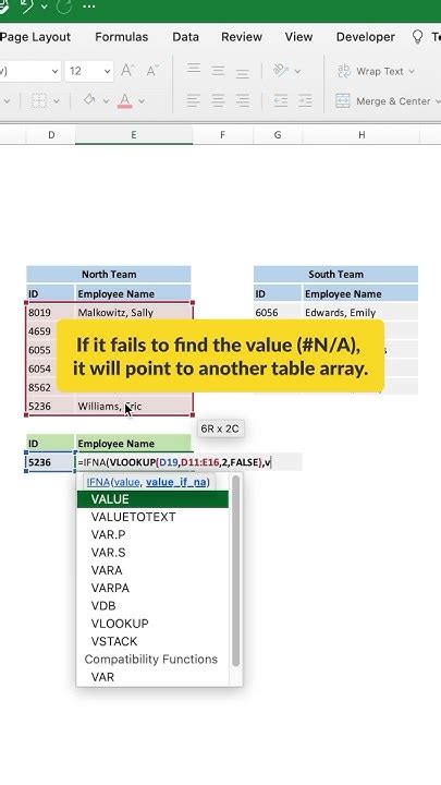 Shorts How To Use Vlookup Across Multiple Tables Youtube