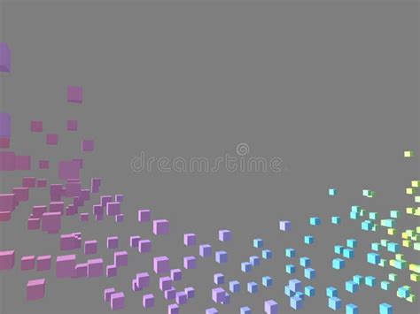 Matrix Cubes Stock Illustration Illustration Of Flash 2589864