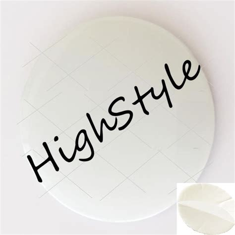 Metal Stickers Car Wheel Center Caps Stickers Set Of 4 White Fit Alll
