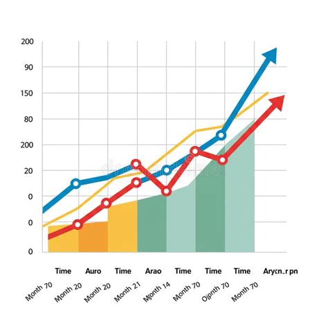 Line And Bar Graph Featuring Multiple Data Sets The Vertical Axis Represents Numerical Stock