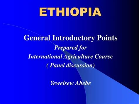 Ppt Ethiopia Powerpoint Presentation Free Download Id 5438740