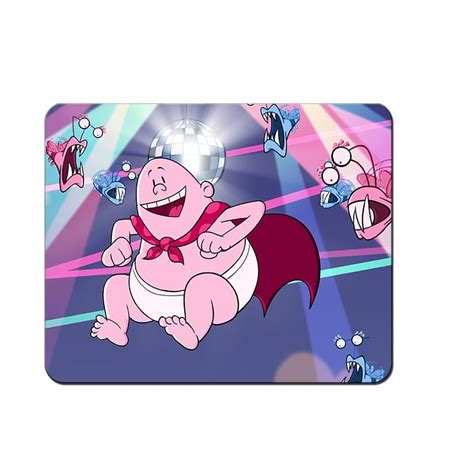 Captain Underpants Mouse Pad Natural Rubber Washable T Baganime
