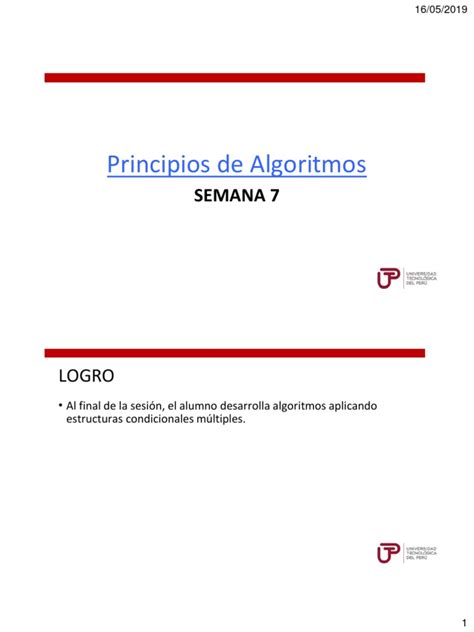 Principios De Algoritmos Semana 7 Pdf Pdf Algoritmos Áreas De Informática