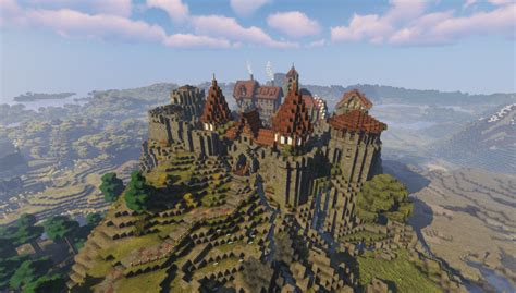 Mountain Castle Minecraft