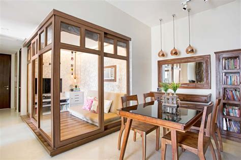 Wooden Glass Partition Designs For Home