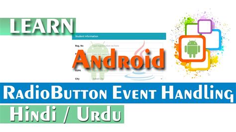 Radiobutton And Radiogroup Event Handling In Android Android Tutorial For Beginners In Hindi