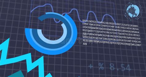 Image Of Graphs Loading Circles Changing Numbers Letters Globe Over