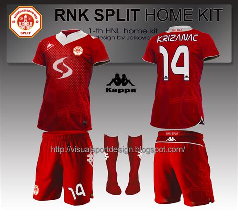 Visual Football Fantasy Kit Design Rnk Split Home Kit Kappa