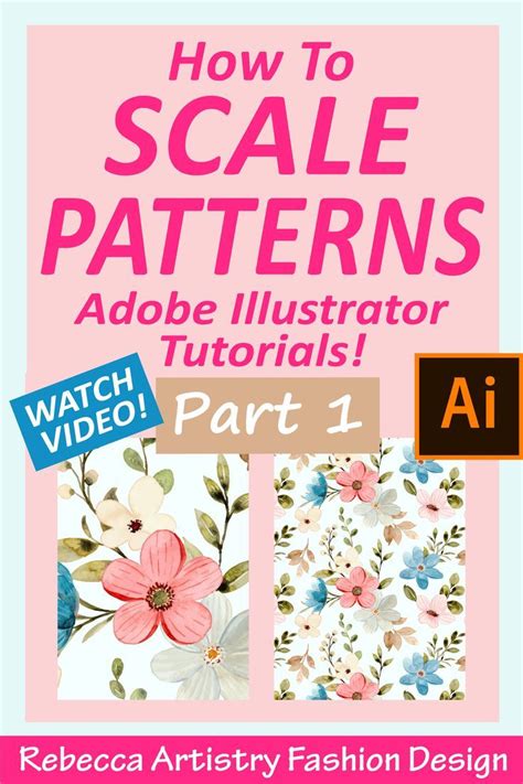 Pattern Rescaling In Adobe Illustrator PT 1 How To Rescale Pattern