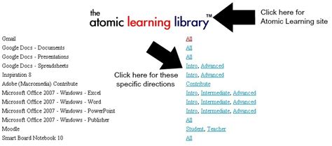 Websday Web Day Atomic Learning Videos To Help You Learn