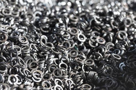 Premium Photo Spring Loaded Circular Split Washer To Prevent