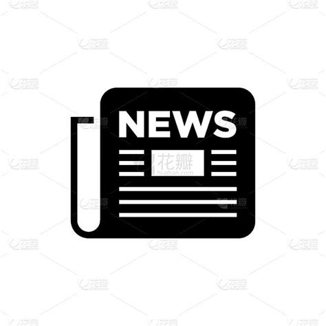 报纸图标平面矢量模板设计新潮