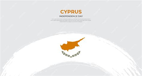 Premium Vector Abstract Brush Flag Of Cyprus In Rounded Brush Stroke