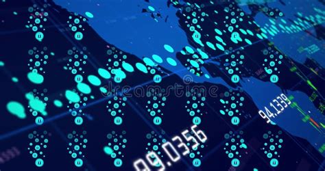 Image Of Data Processing Over World Map Stock Image Image Of