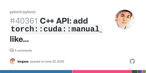 C API Add Torch Cuda Manual Seed Like Torch Cuda Manual Seed Issue Pytorch