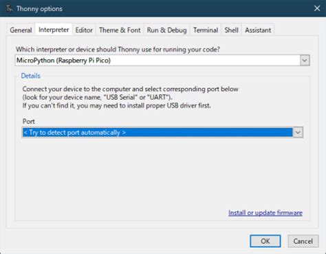 raspberry pi pico（d 01）thonny で micropython をインストール route55go