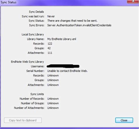 Sync Error Whit Endnote Web And X6 Endnote General Discourse