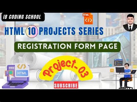 #3 Registration Form | HTML 10 Projects Series | #WebDevelopment #HTML5 #Coding #HTML # ...