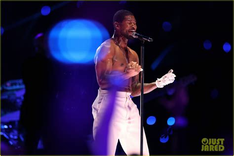 Usher Goes Shirtless At Super Bowl See Every Photo Video Photo Shirtless
